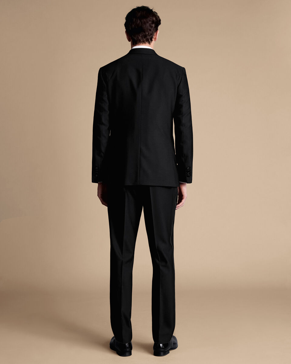 Peak Lapel Tuxedo Jacket - Black | Charles Tyrwhitt