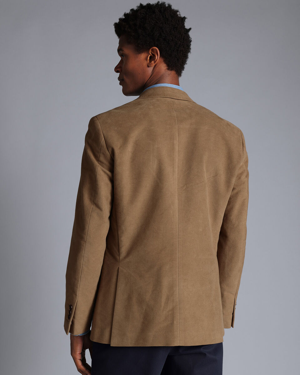 Italian Moleskin Jacket - Tan | Charles Tyrwhitt