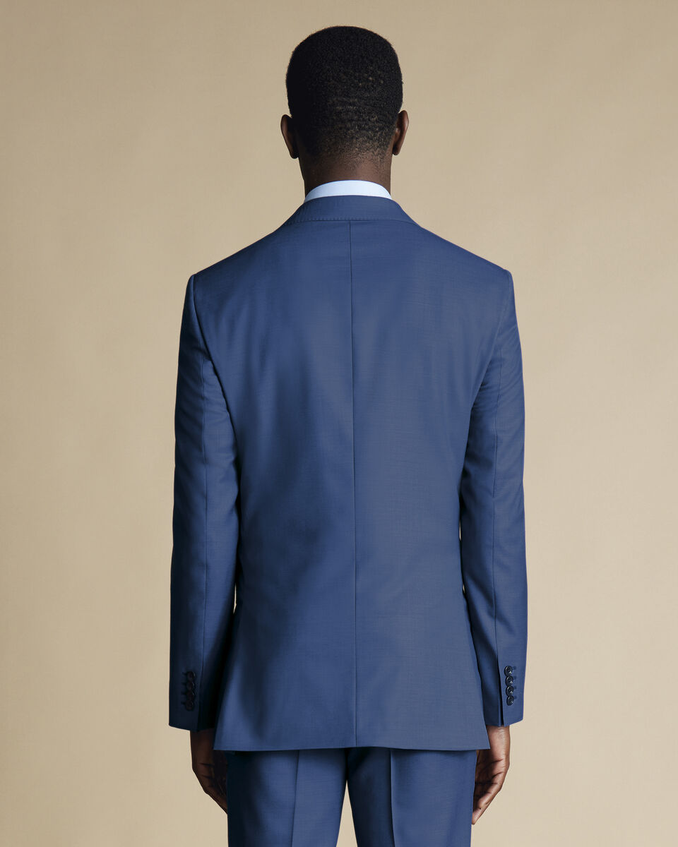 Ultimate Performance Sharkskin Suit Jacket - Indigo Blue | Charles Tyrwhitt