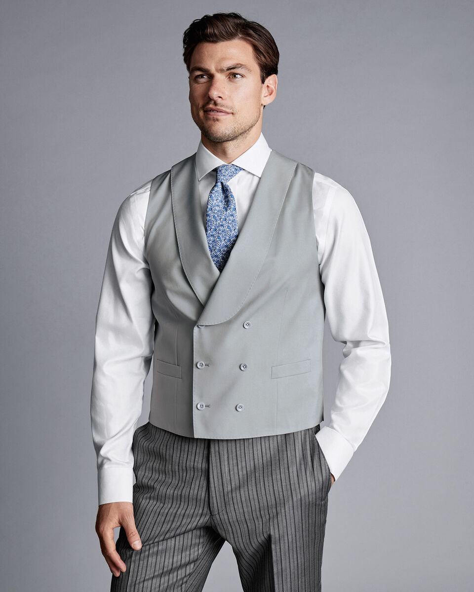 Morning Suit Vest - Light Blue | Charles Tyrwhitt