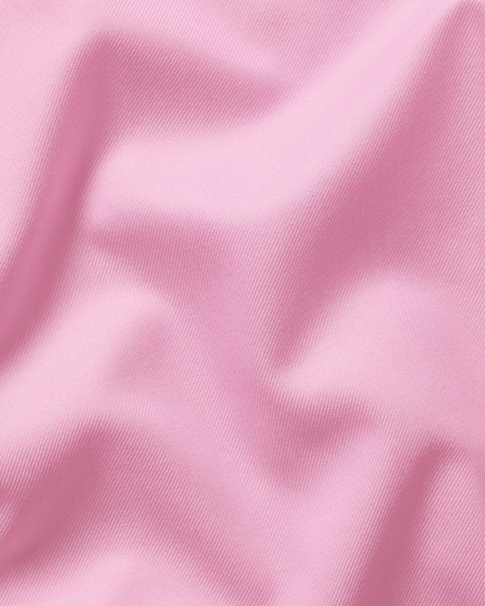 Spread Collar Non-Iron Twill Shirt - Pink | Charles Tyrwhitt