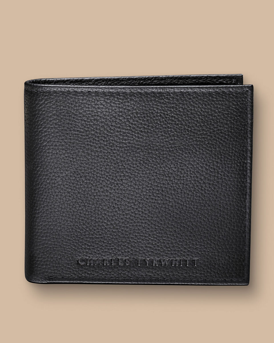 Grain Leather Wallet - Black | Charles Tyrwhitt