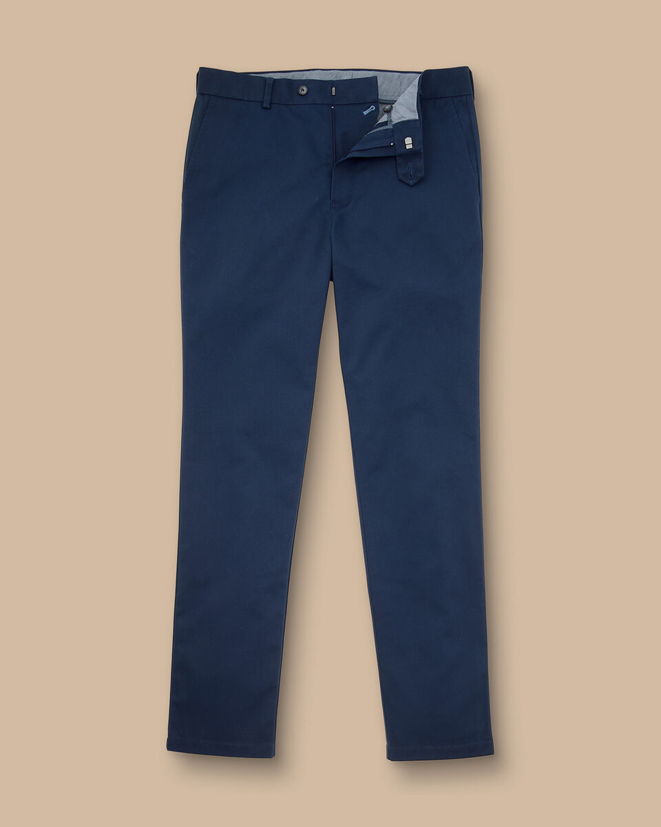 Ultimate Non-Iron Chinos - Royal Blue | Charles Tyrwhitt
