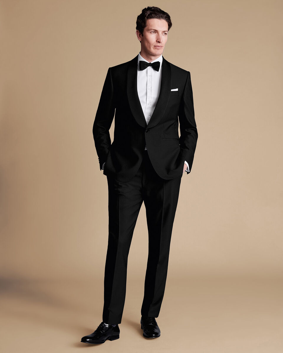 Shawl Lapel Tuxedo Dinner Suit – Black | Charles Tyrwhitt