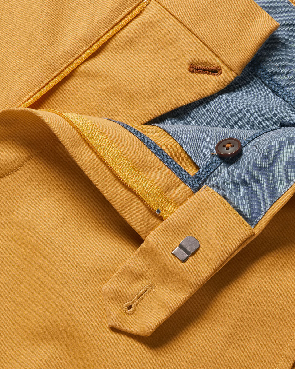Ultimate Non-Iron Chinos - Yellow | Charles Tyrwhitt