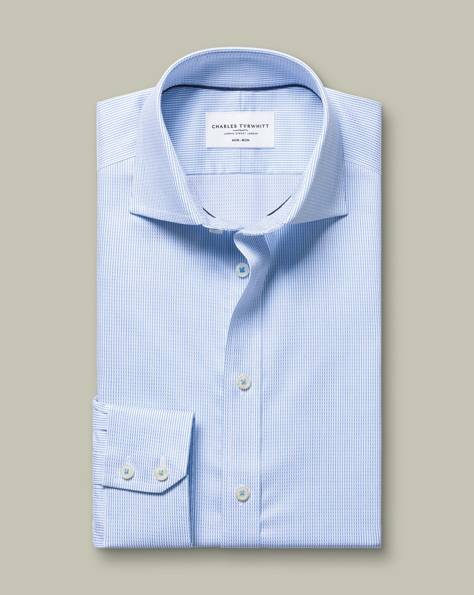 Chemise à rayures et tissage Greenwich extensible sans repassage ...