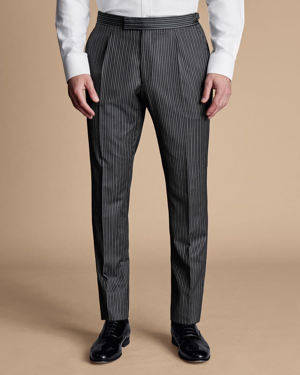 Morning Suit – Black Stripe Trouser | Charles Tyrwhitt
