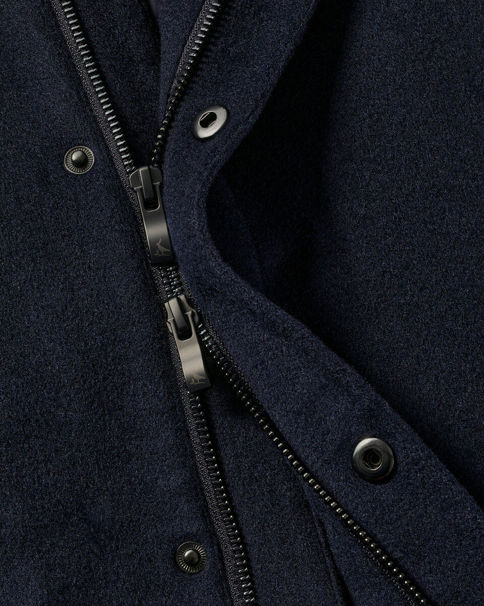 Wool Car Coat - Navy | Charles Tyrwhitt