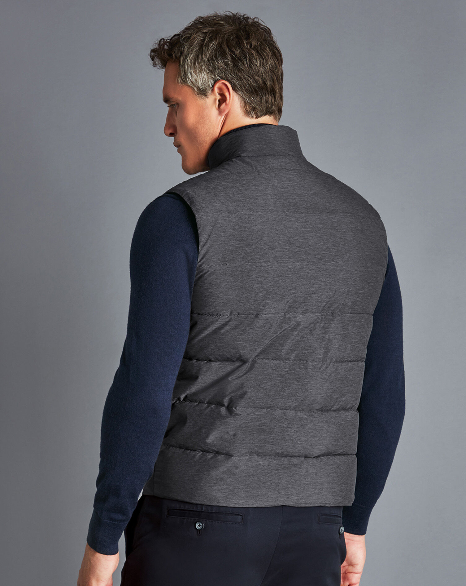 Men's Grey and Navy Gilets | Charles Tyrwhitt