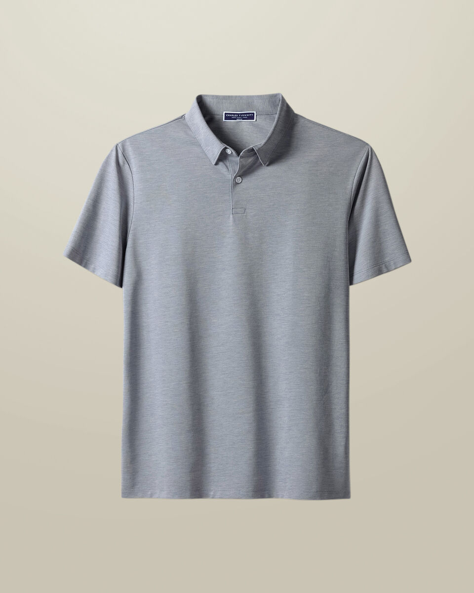Performance Jersey Polo - Flint Gray | Charles Tyrwhitt