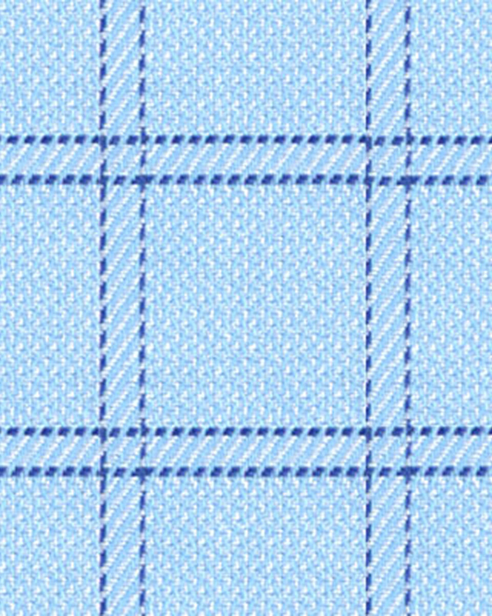 Non-Iron Mayfair Weave Check - Sky blue | Charles Tyrwhitt