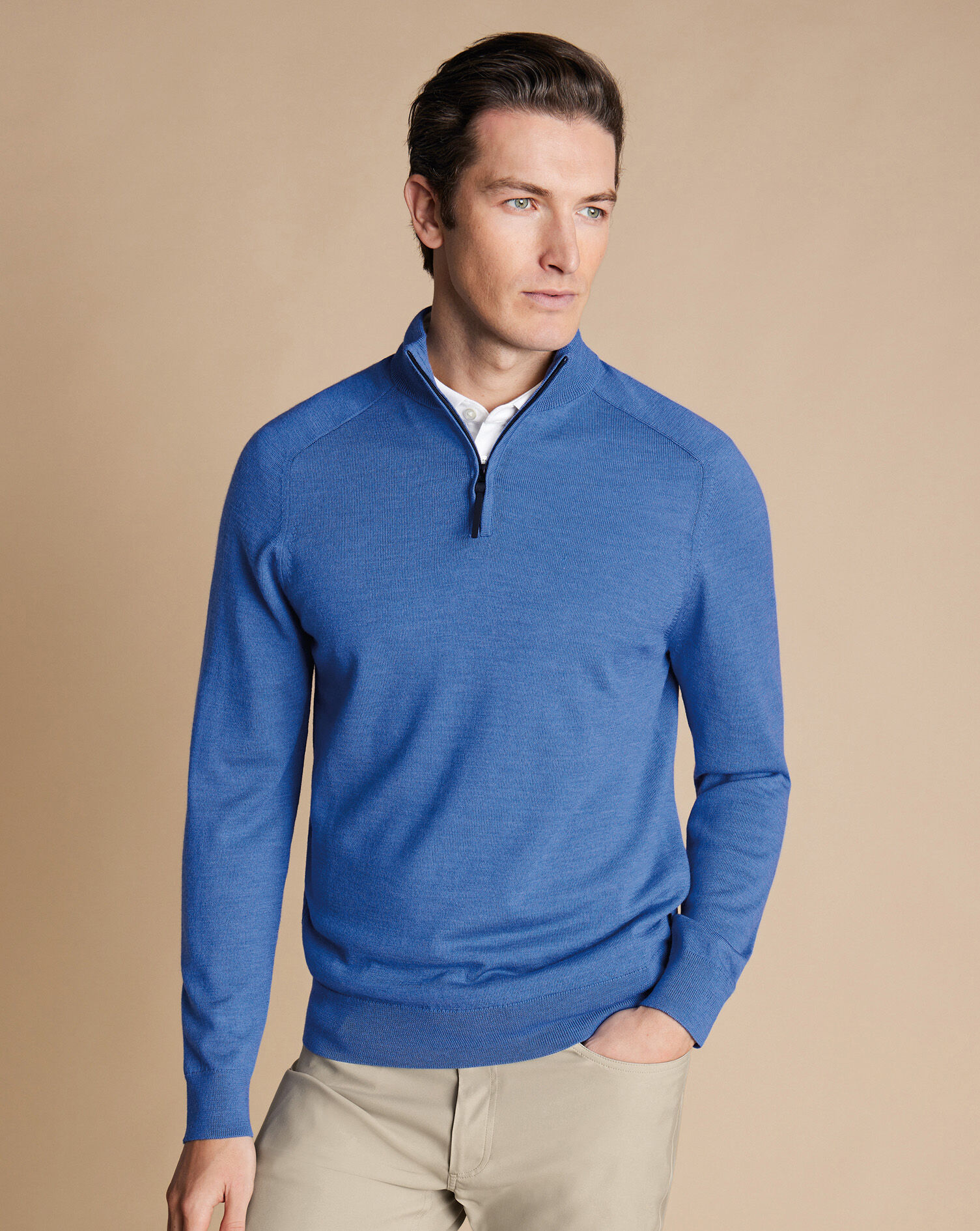 Men's Zip-Neck Jumpers | Charles Tyrwhitt