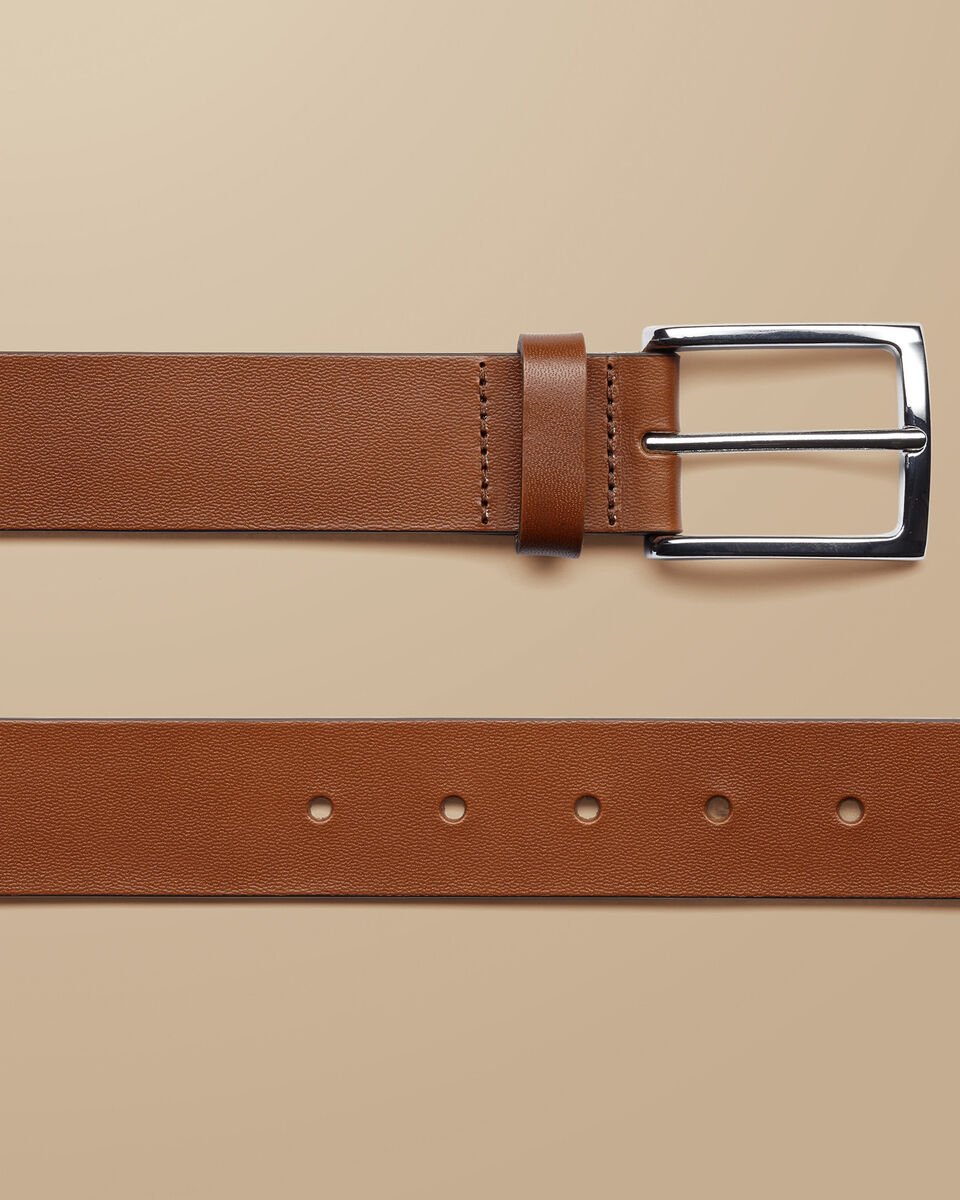 Leather Chino Belt - Tan | Charles Tyrwhitt