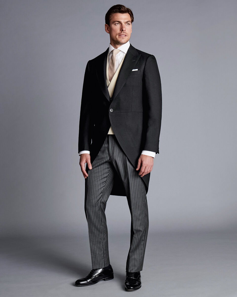 Morning Suit – Black Stripe Trouser | Charles Tyrwhitt
