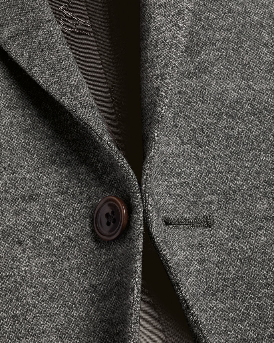 Texture Jacket - Grey Melange | Charles Tyrwhitt