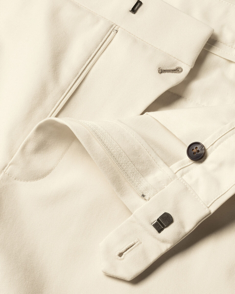 Ultimate Non-Iron Chinos - Ivory | Charles Tyrwhitt