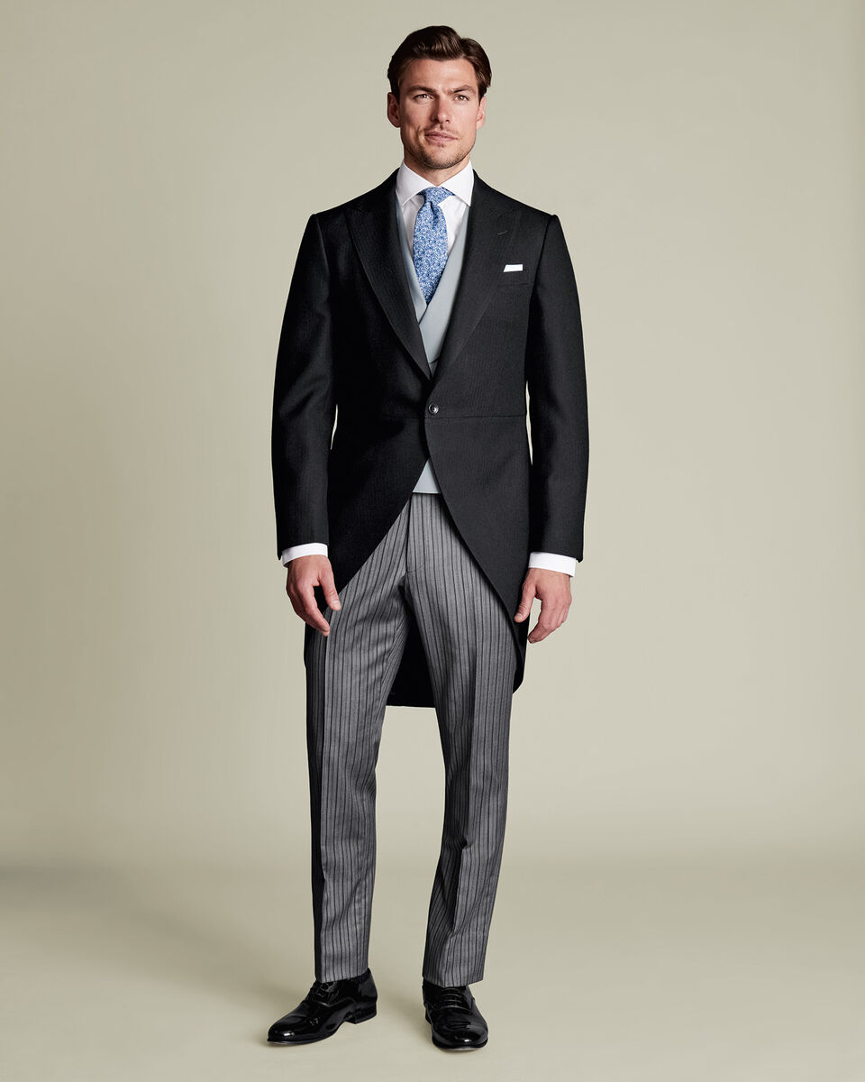 Cutaway-Anzug - Grau gestreifte Hose | Charles Tyrwhitt