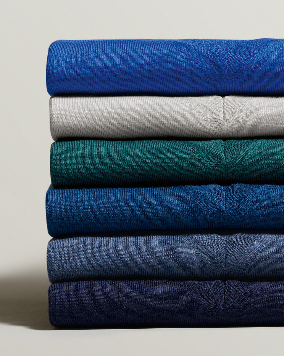 Merino V-Neck Jumper - Silver | Charles Tyrwhitt