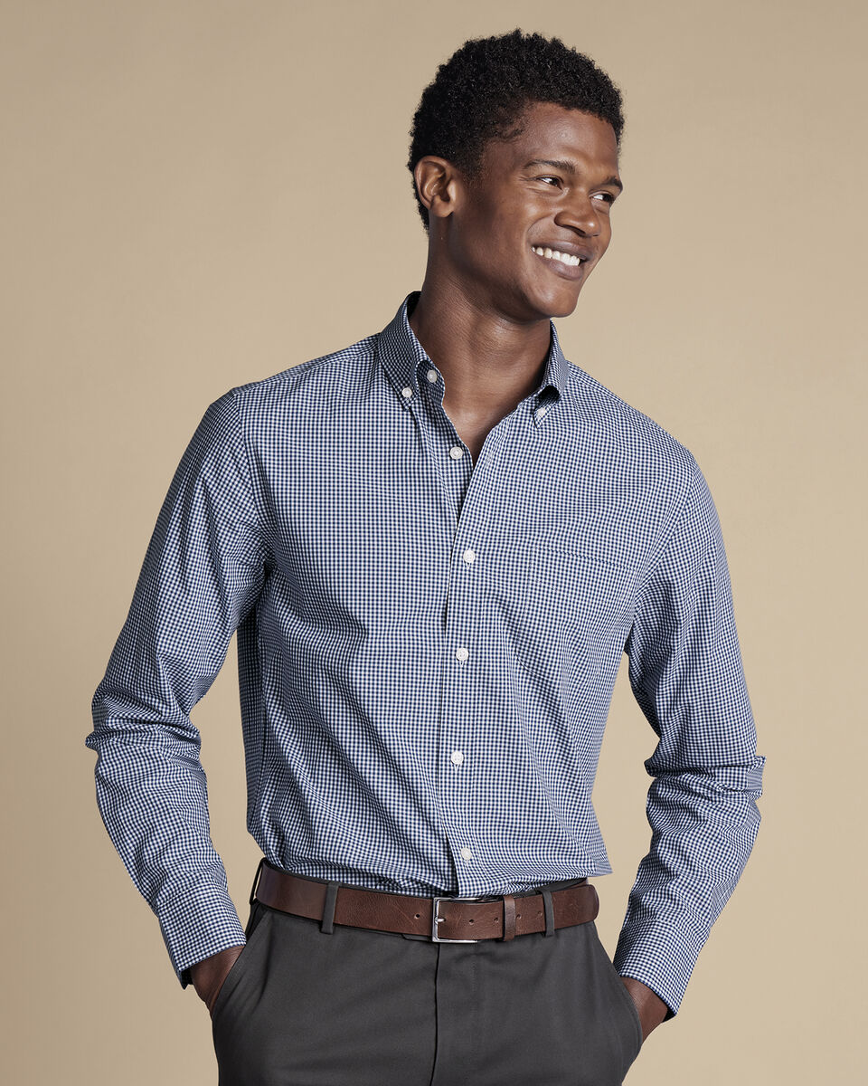 Leather Chino Belt - Chocolate Brown | Charles Tyrwhitt