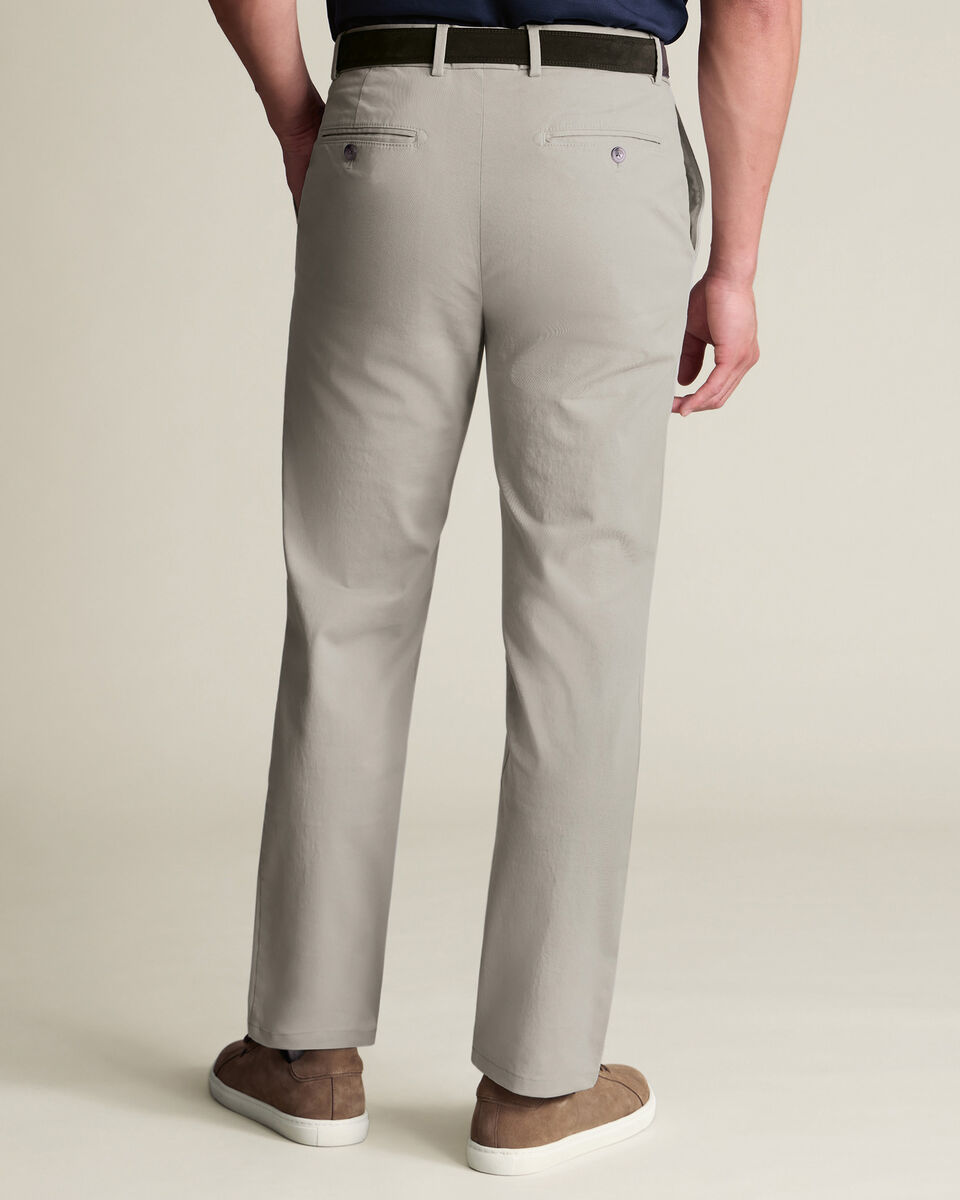 Washed Chinos - Silver Grey | Charles Tyrwhitt