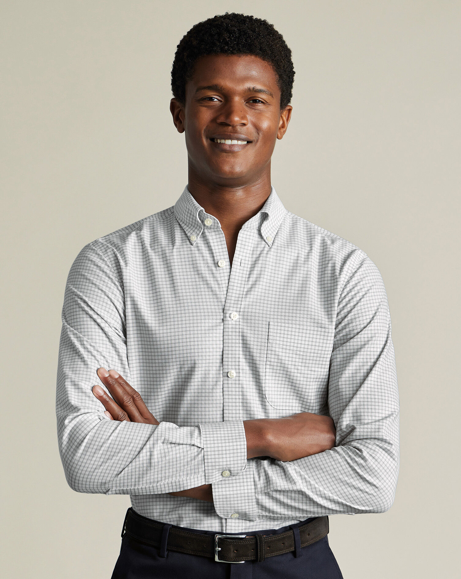 Men's Grey Shirts | Formal & Smart Casual Shirts | Charles Tyrwhitt