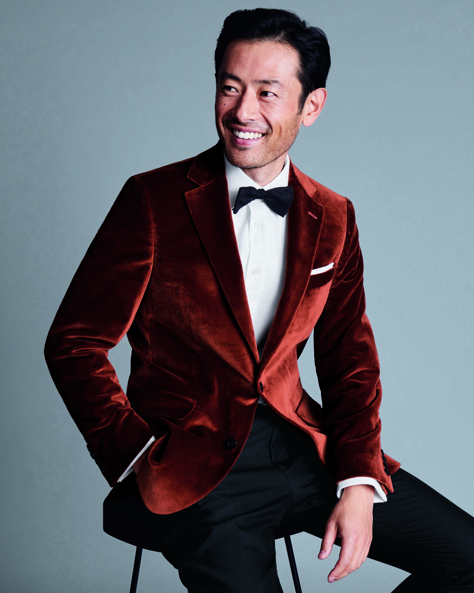 Italian Velvet Jacket - Rust | Charles Tyrwhitt