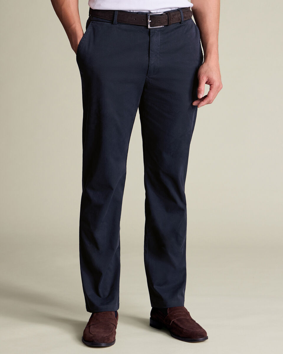 Washed Chinos - Navy | Charles Tyrwhitt