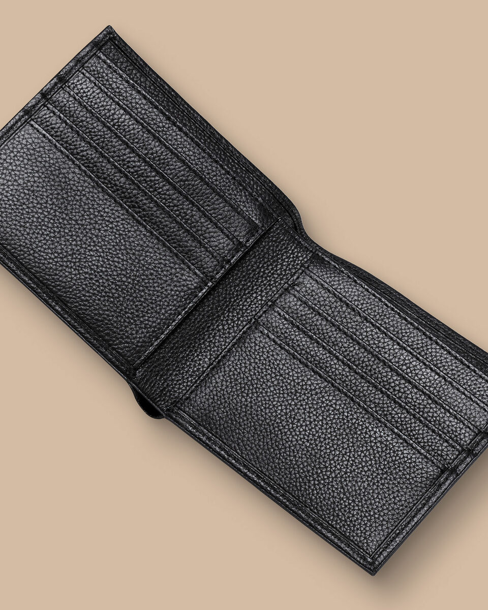 Grain Leather Wallet - Black | Charles Tyrwhitt