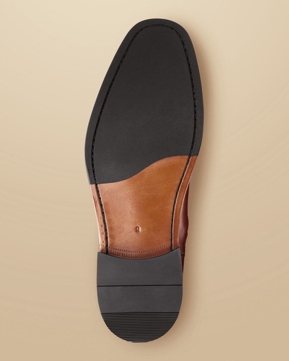 Leather Chelsea Boots - Chestnut Brown | Charles Tyrwhitt