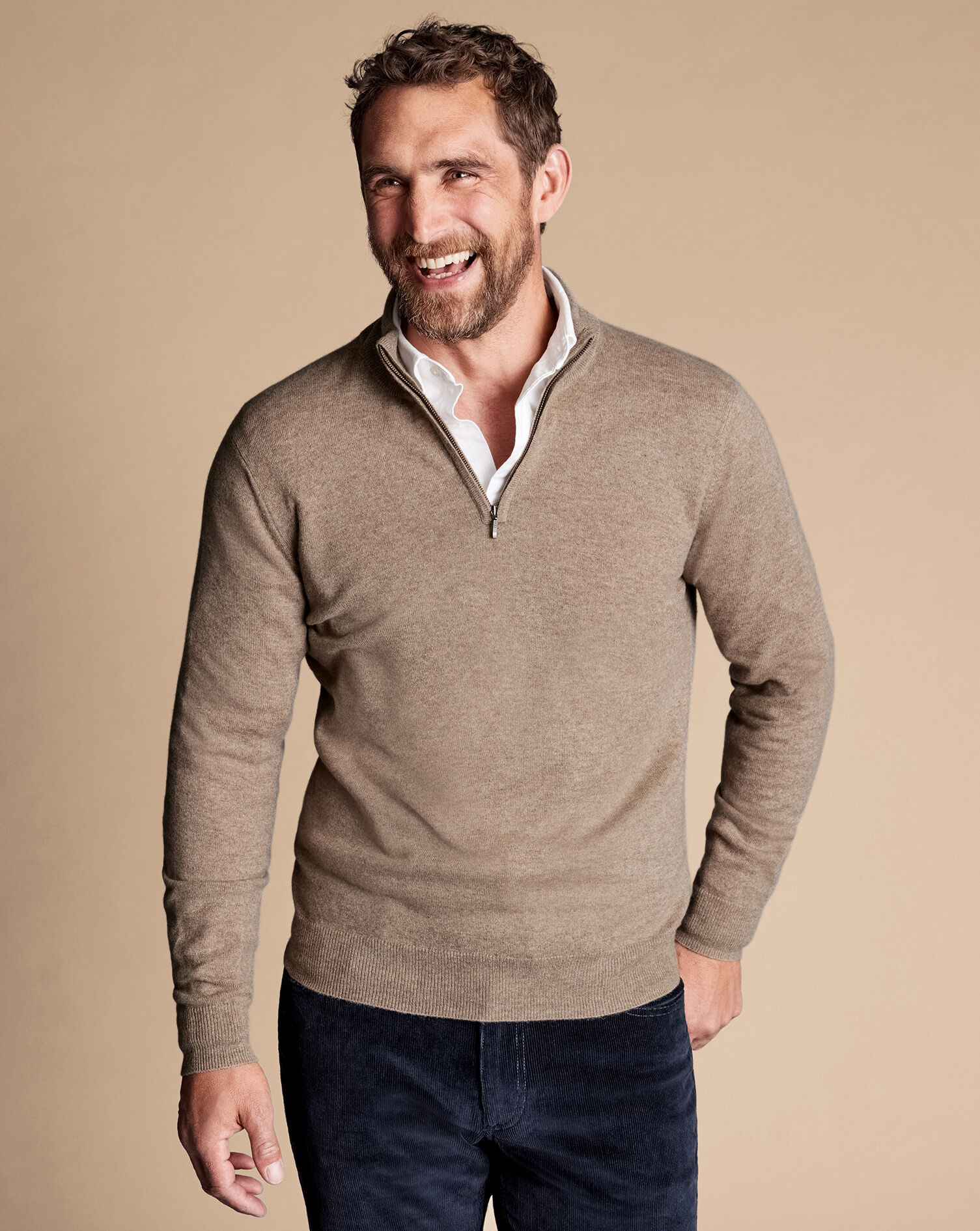 Men's Zip-Neck Jumpers | Charles Tyrwhitt