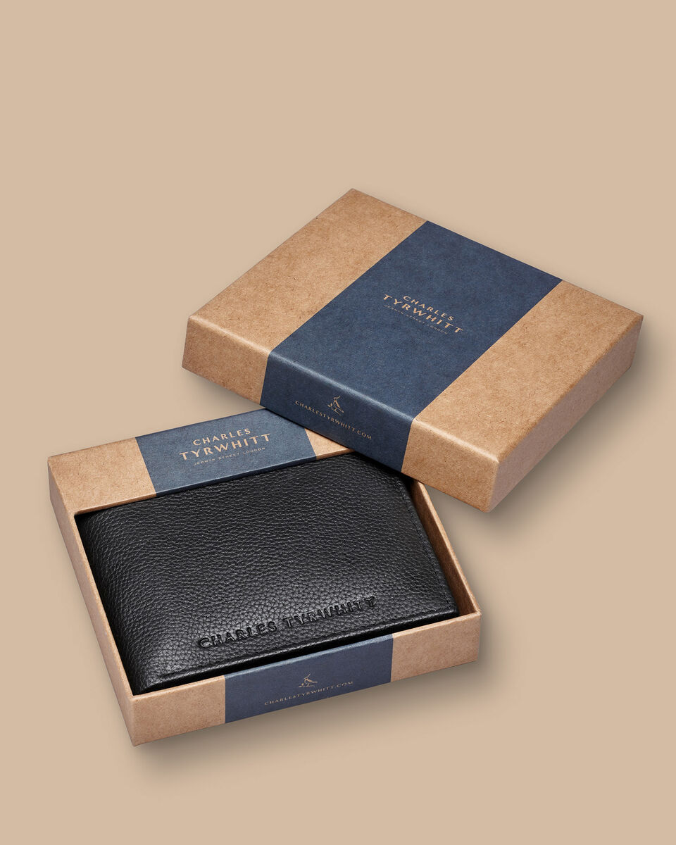 Grain Leather Wallet - Black | Charles Tyrwhitt