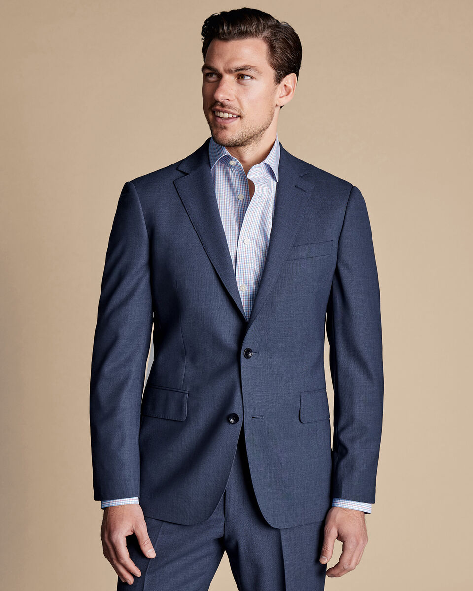 Ultimate Performance Suit - Heather Blue | Charles Tyrwhitt
