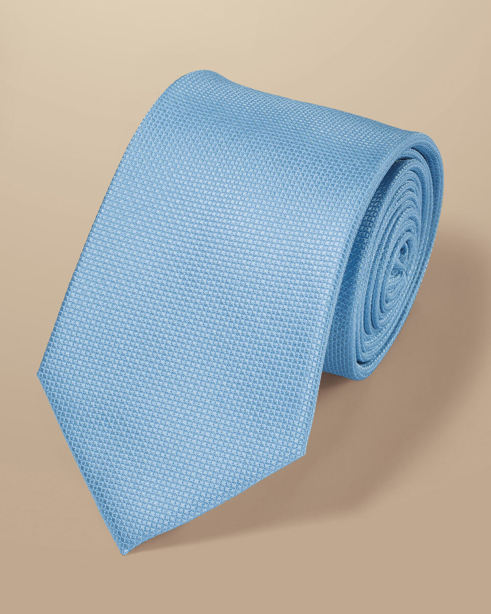 Cravate En Soie - Bleu Ciel | Charles Tyrwhitt