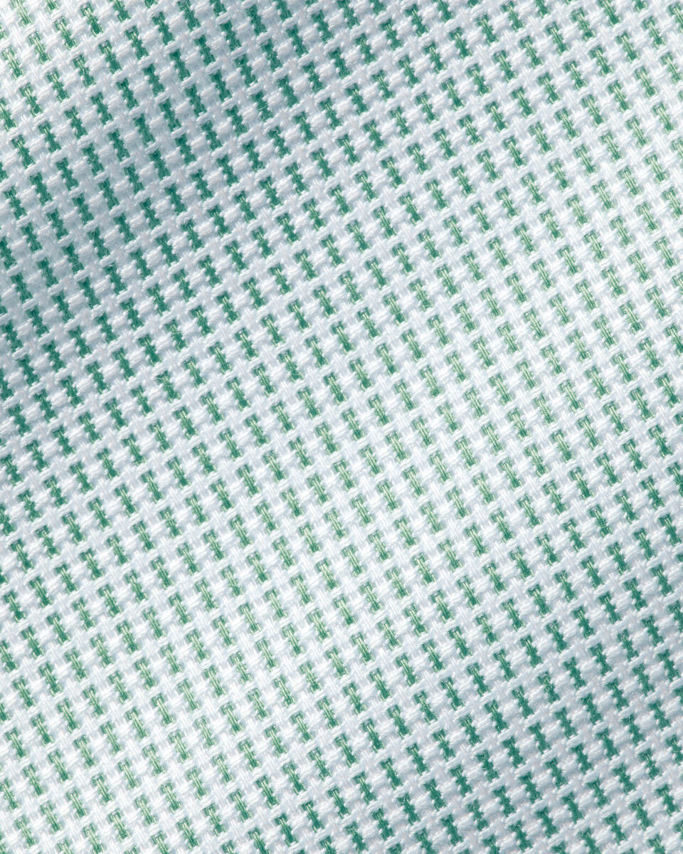 Non-Iron Rectangle Stretch Texture Shirt - Spearmint Green | Charles ...