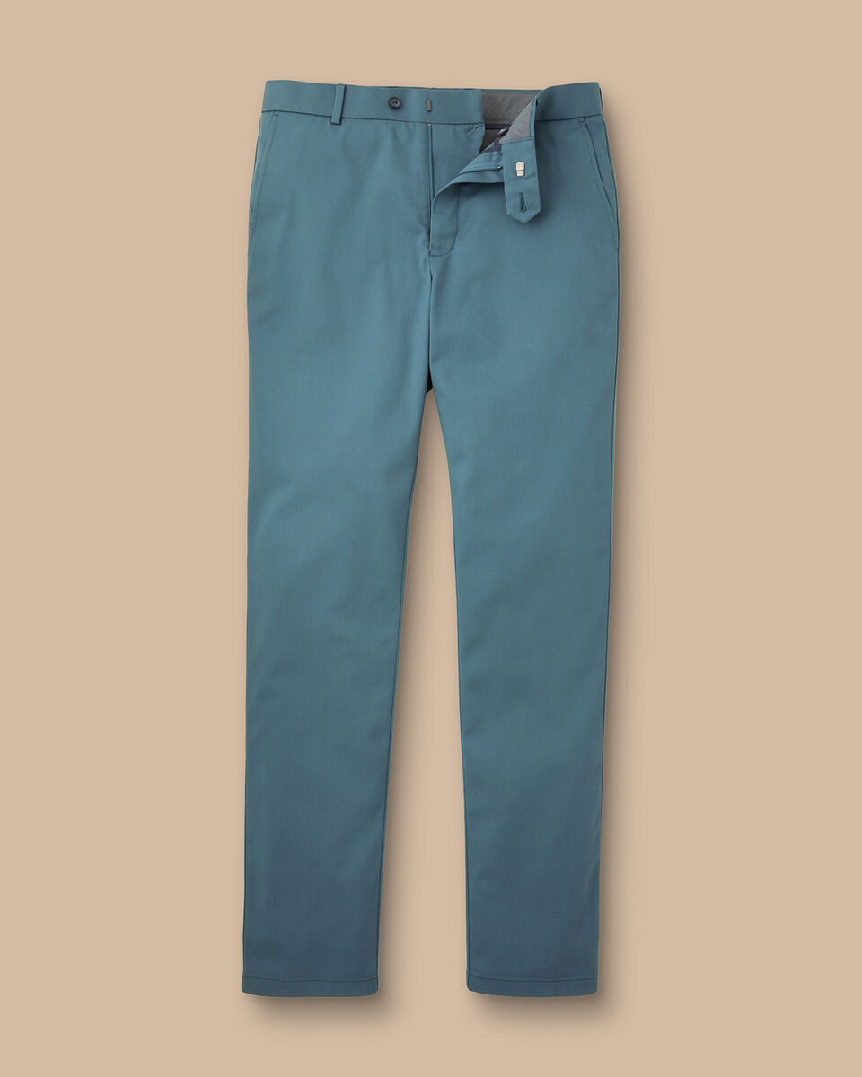 Ultimate Non-Iron Chinos - Mid Blue | Charles Tyrwhitt