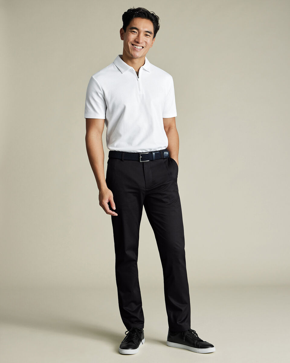 Performance Chinos - Black | Charles Tyrwhitt