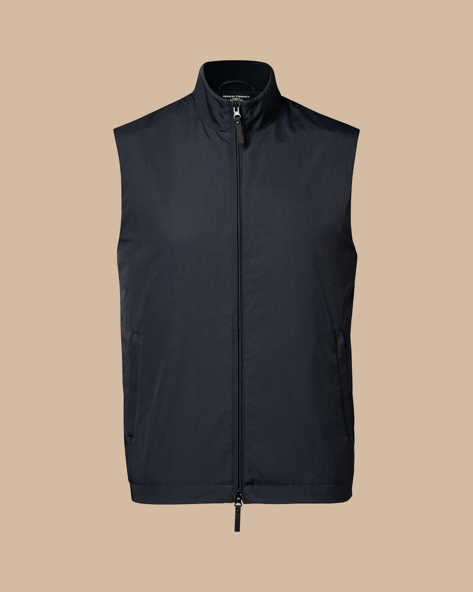 Performance Shell Gilet - Navy | Charles Tyrwhitt
