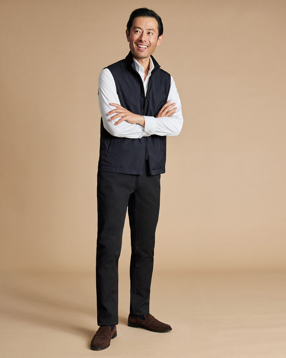 Performance Shell Gilet - Navy | Charles Tyrwhitt