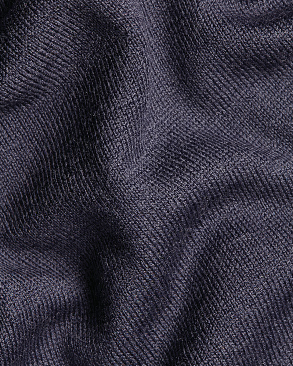 Merino Zip Neck Jumper - Dark Mauve | Charles Tyrwhitt