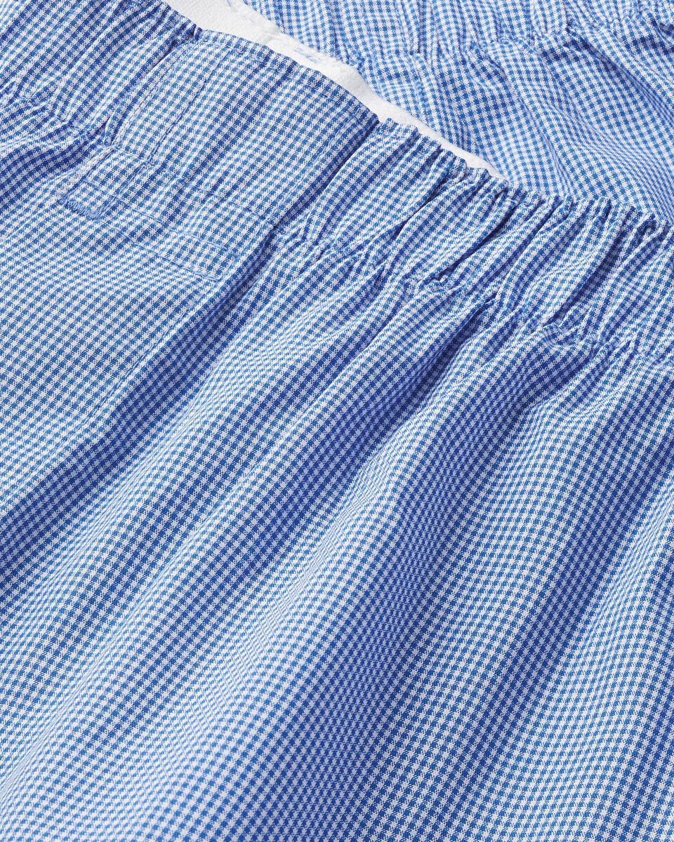 Micro Grid Woven Boxers - Royal Blue | Charles Tyrwhitt