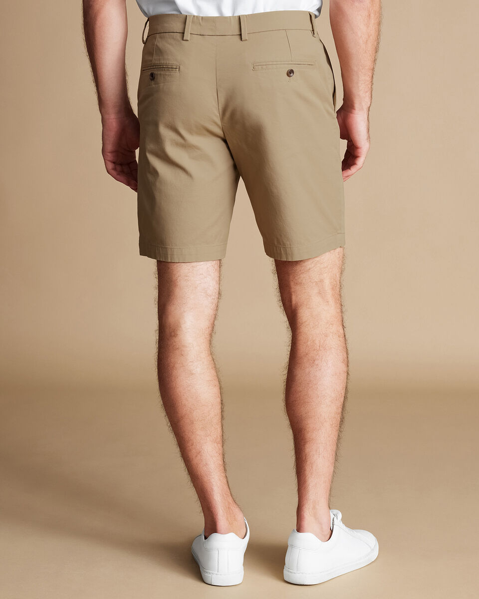 Cotton Shorts - Taupe | Charles Tyrwhitt