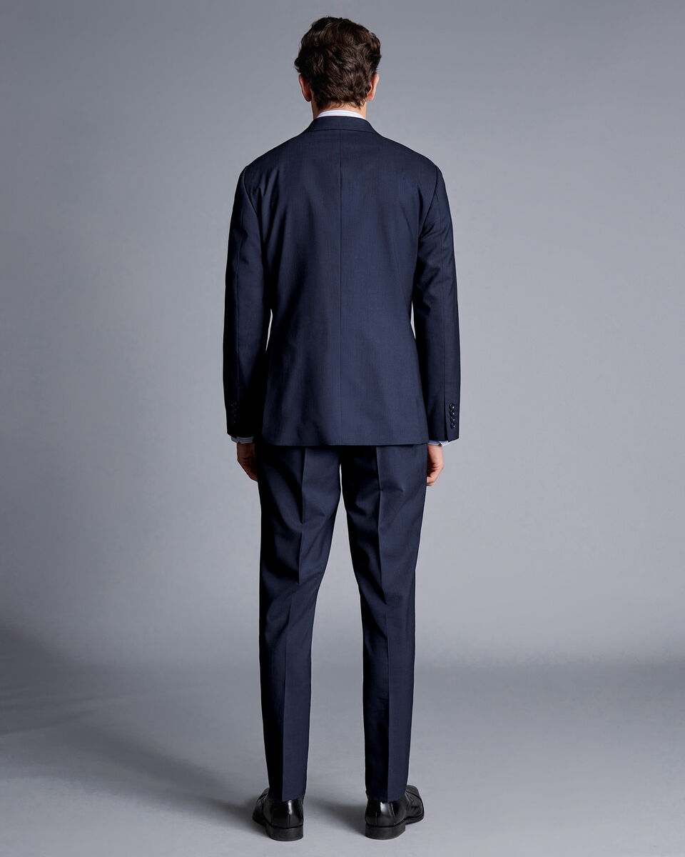 Micro Stripe Suit - Navy | Charles Tyrwhitt