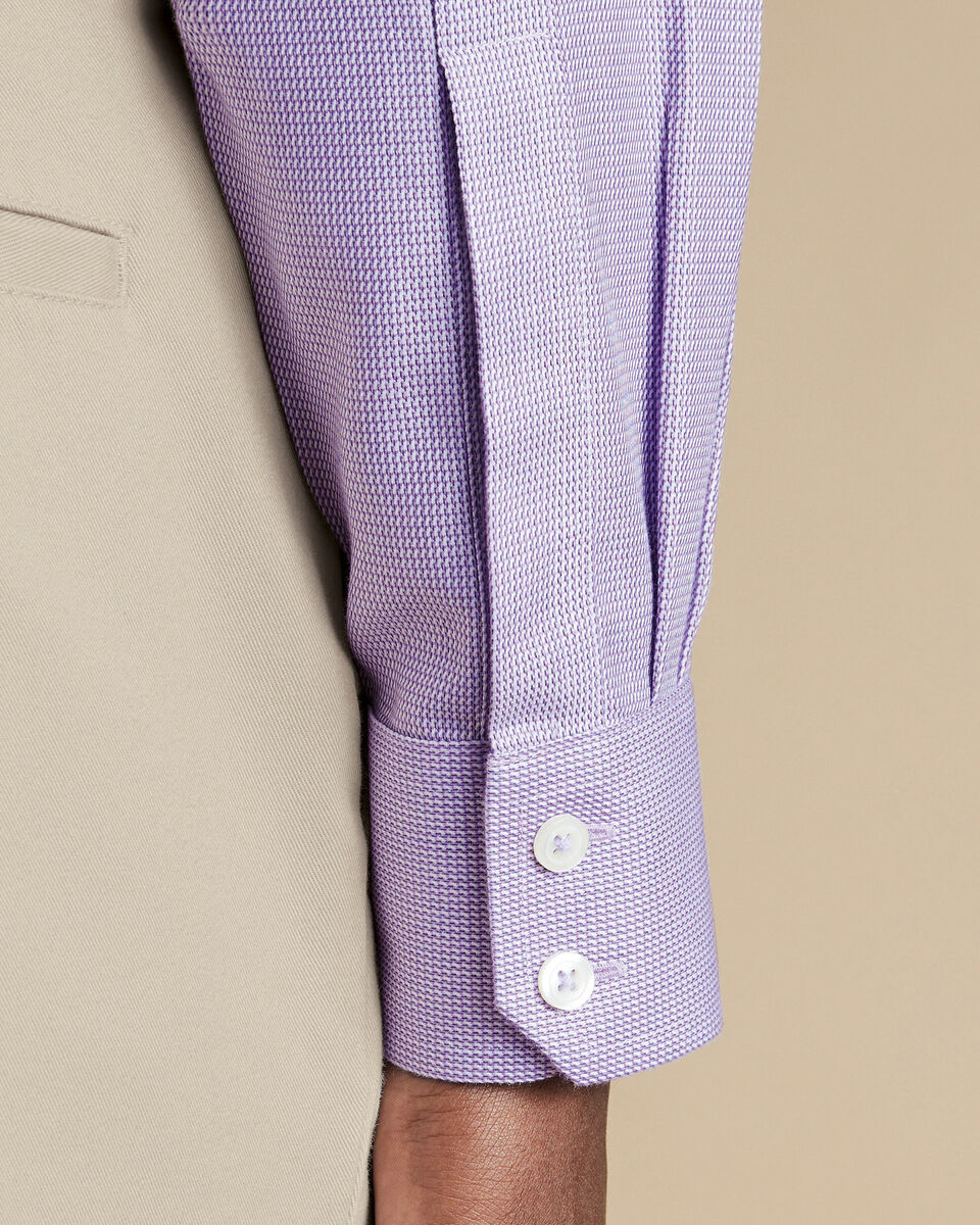 Cutaway Collar Non-Iron Mayfair Weave Shirt - Lilac Purple | Charles ...