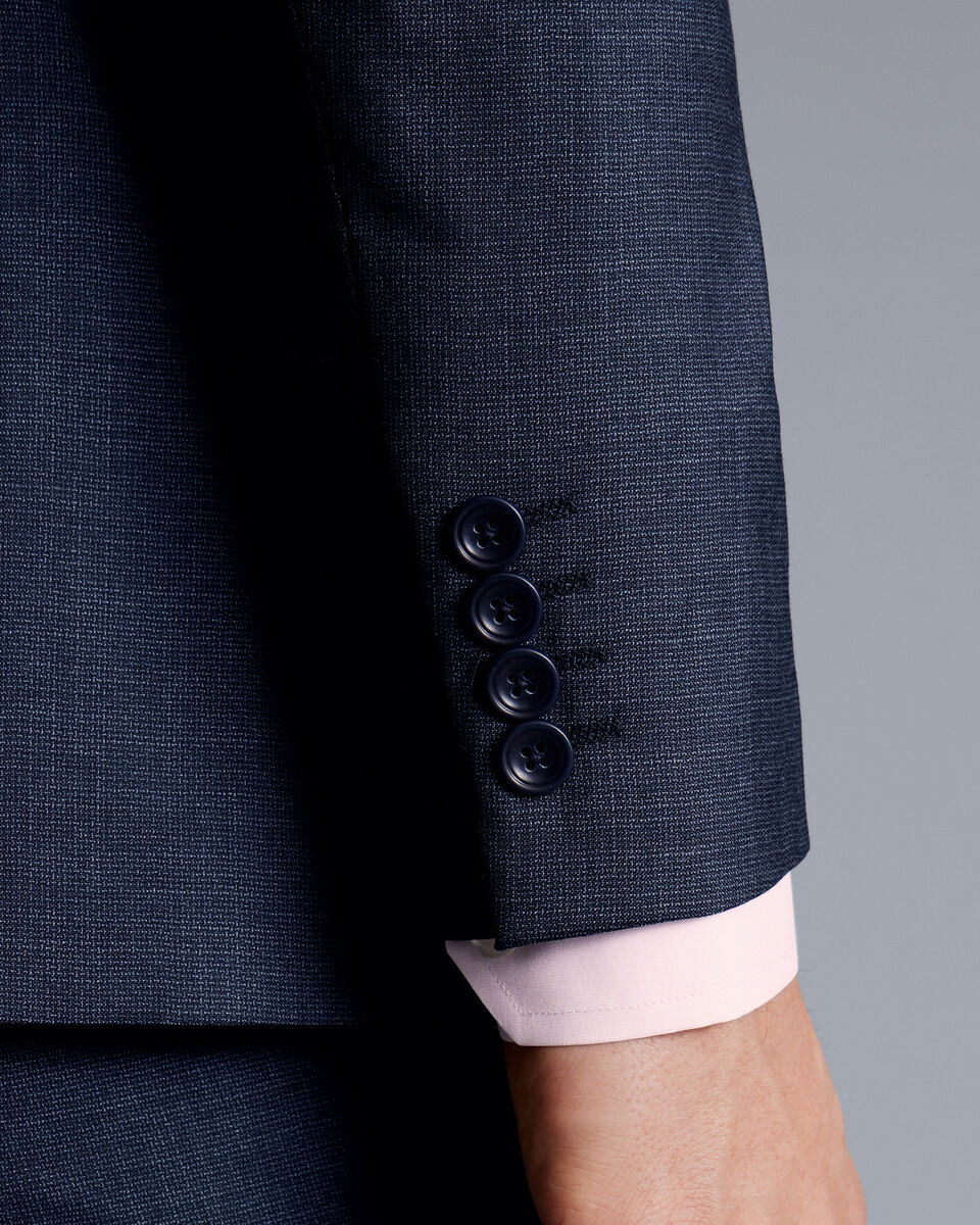 Textured Suit - Denim Blue | Charles Tyrwhitt