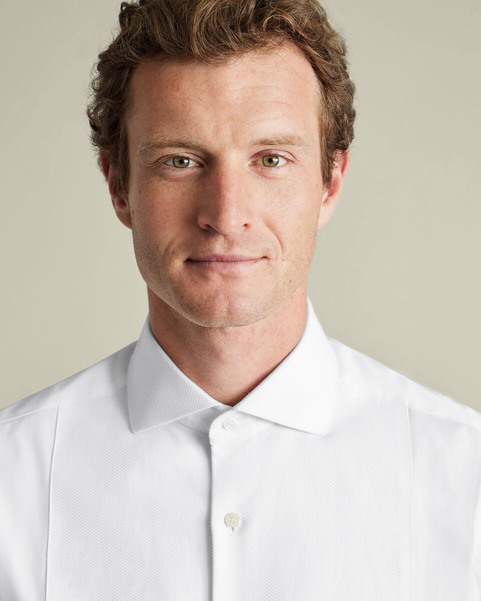 Bib Front Tuxedo Shirt - White | Charles Tyrwhitt US