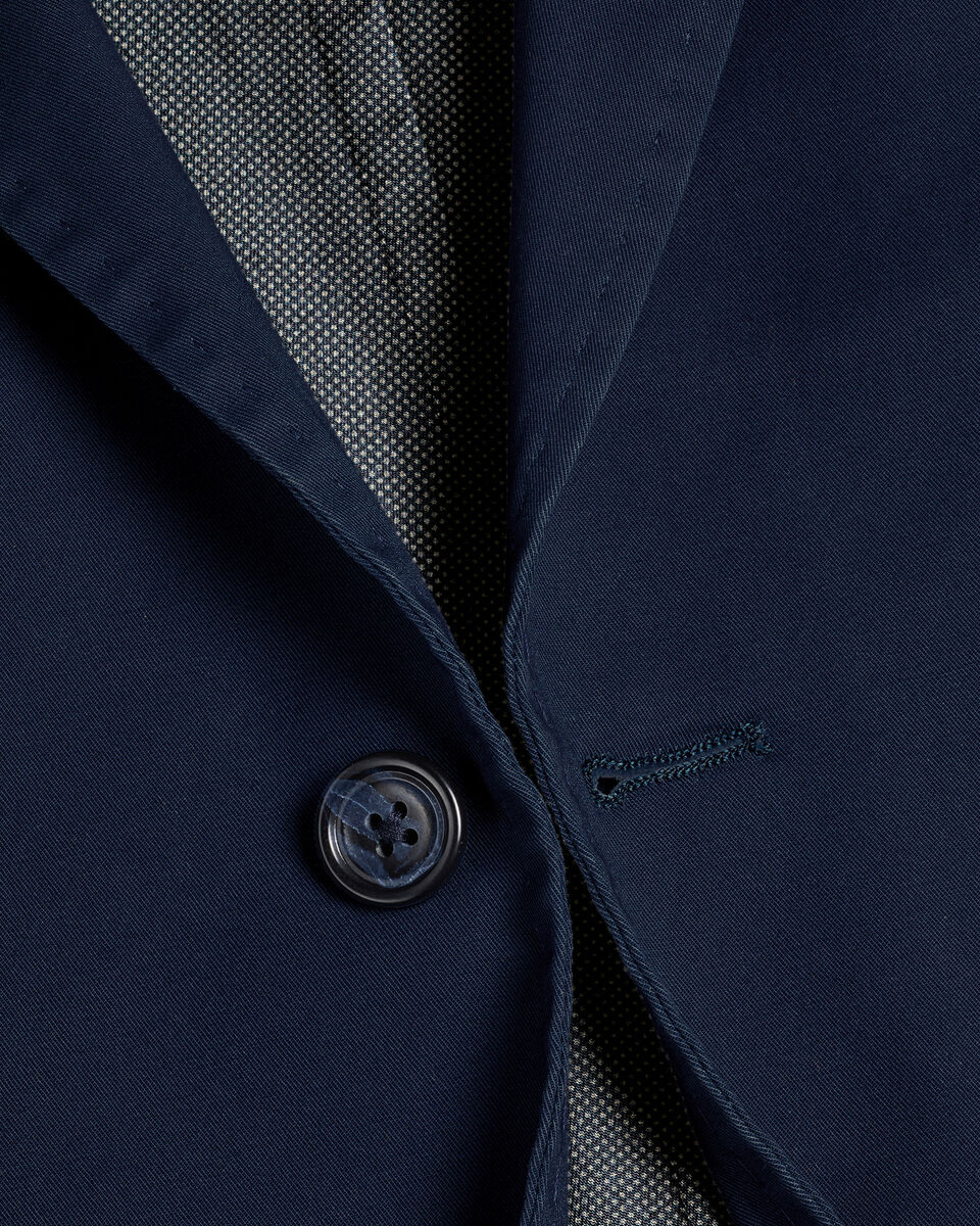 Cotton Stretch Jacket - Navy | Charles Tyrwhitt
