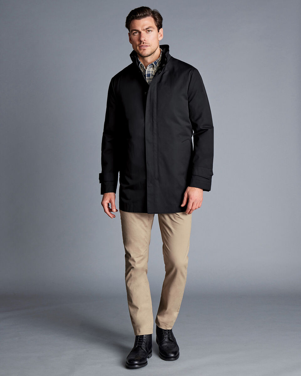 3-In-1 Rain Mac - Black | Charles Tyrwhitt