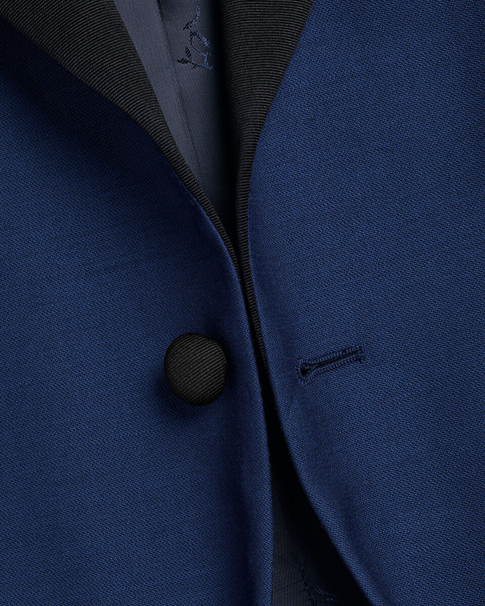 Peak Lapel Dinner Suit Jacket - Royal Blue | Charles Tyrwhitt