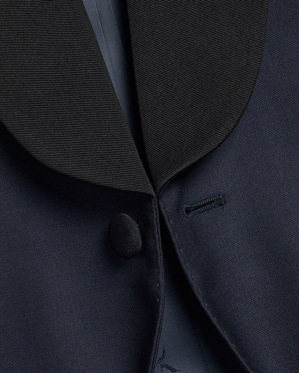 Shawl Lapel Tuxedo Jacket - Dark Navy | Charles Tyrwhitt