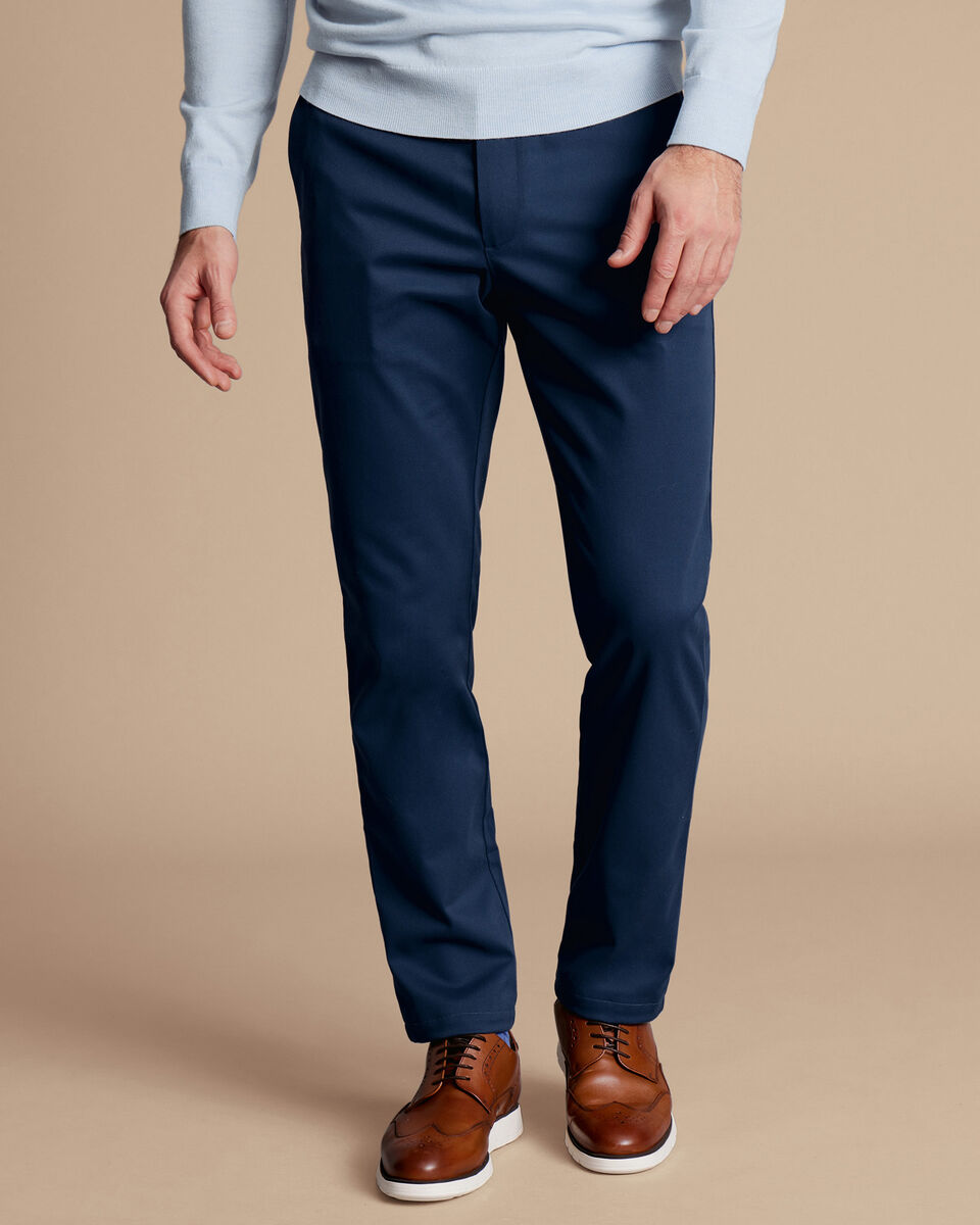 Ultimate Non-Iron Chinos - Royal Blue | Charles Tyrwhitt
